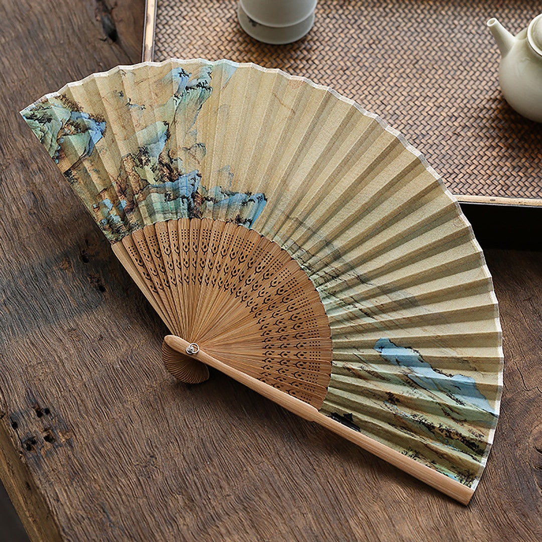 Retro Folding Fan Portable Folding Fan Chinese Style Folding - Etsy