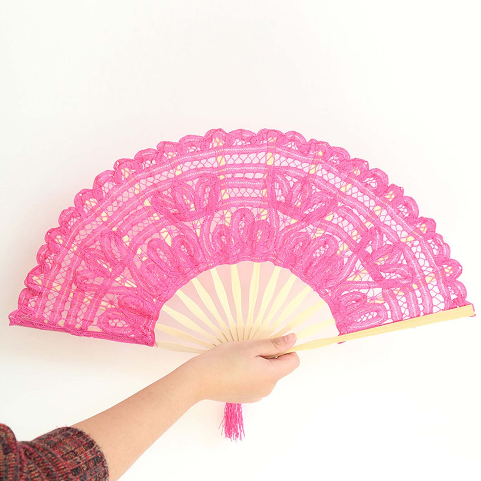 Lace Folding Fan Women Folding Fanbamboo Folding Fanwedding - Etsy