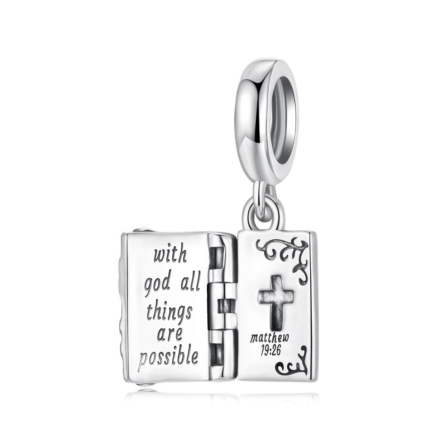 Sterling Silver Cross Faith Pendant Charm, Pandora Compatible - Etsy