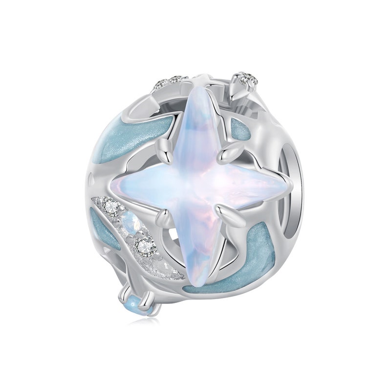 Shining Milky Way Beads Charm, Charm for Bracelet, 925 Sterling Silver ...