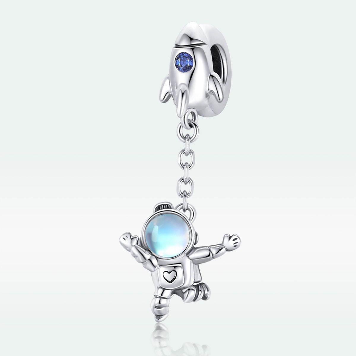 Charm for Bracelet, Spaceship Astronaut Charm Beads, 100% Genuine 925 ...
