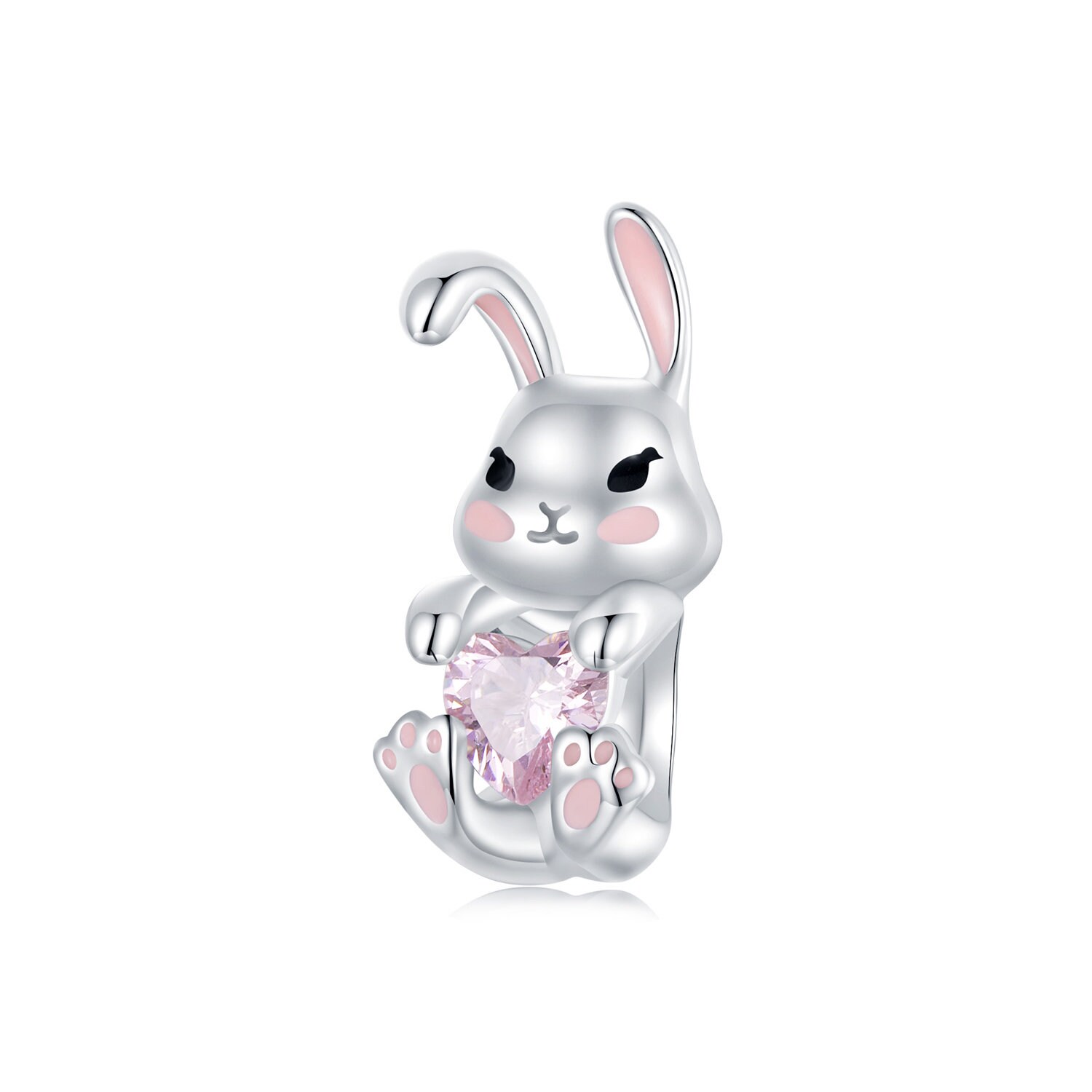 Easter Rabbit Charm, Charm for Bracelet, 925 Sterling Silver Charm Fit ...
