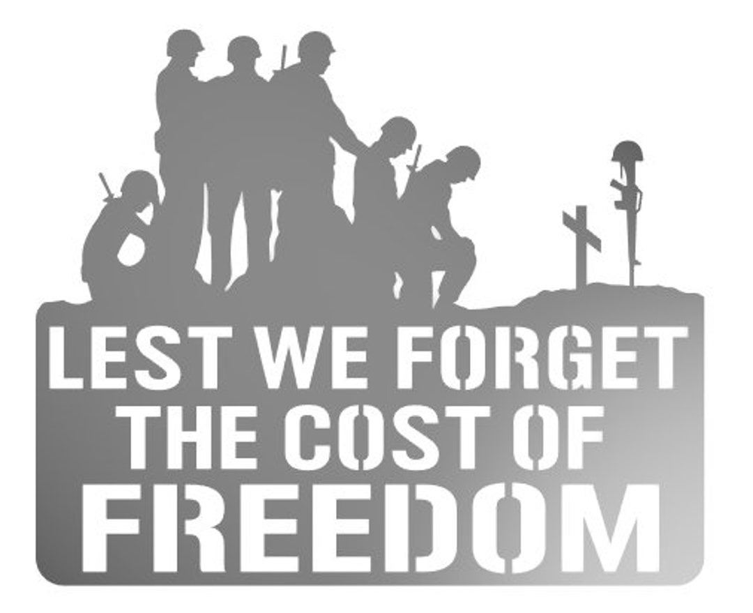 Plasma Cuttable “lest We Forget” - Etsy