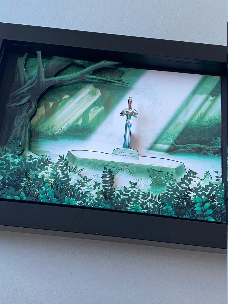 Zelda LTTP Master Sword 3D Art pop art nintendo pixel pixels | Etsy France