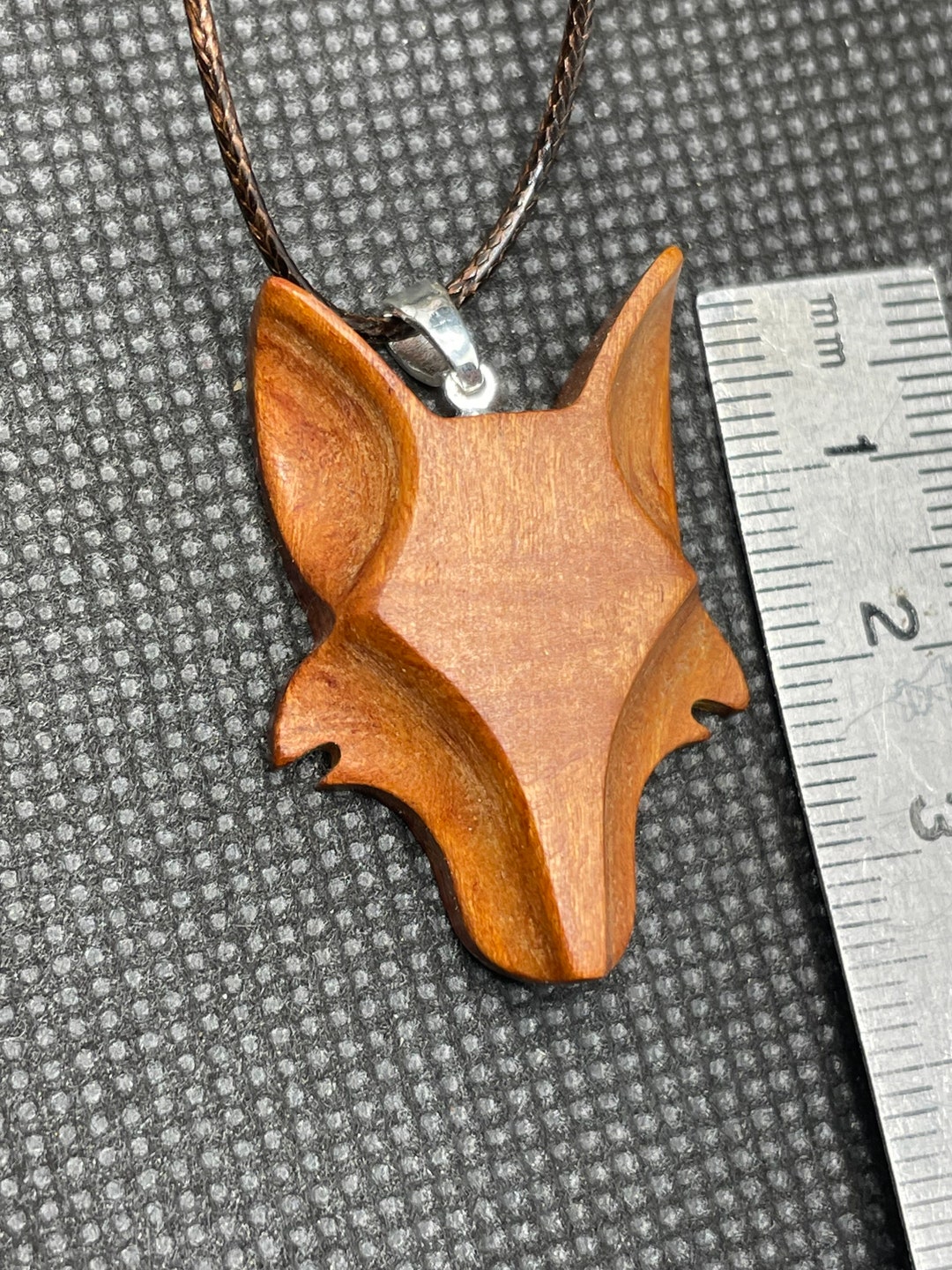 Pendant wolf Head of Red Oak Wolf - Etsy