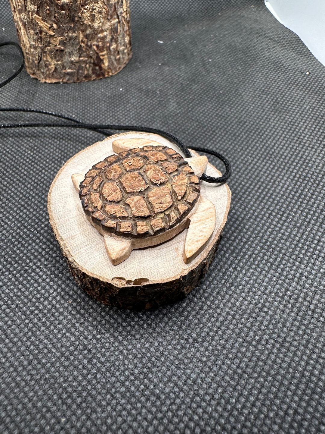 Wooden Turtle, Coconut Shell Turtle Necklace, Turtle Pendant, Handmade ...
