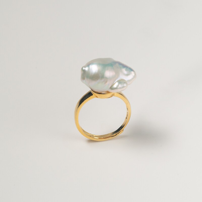 Large Pearl Ring - Etsy
