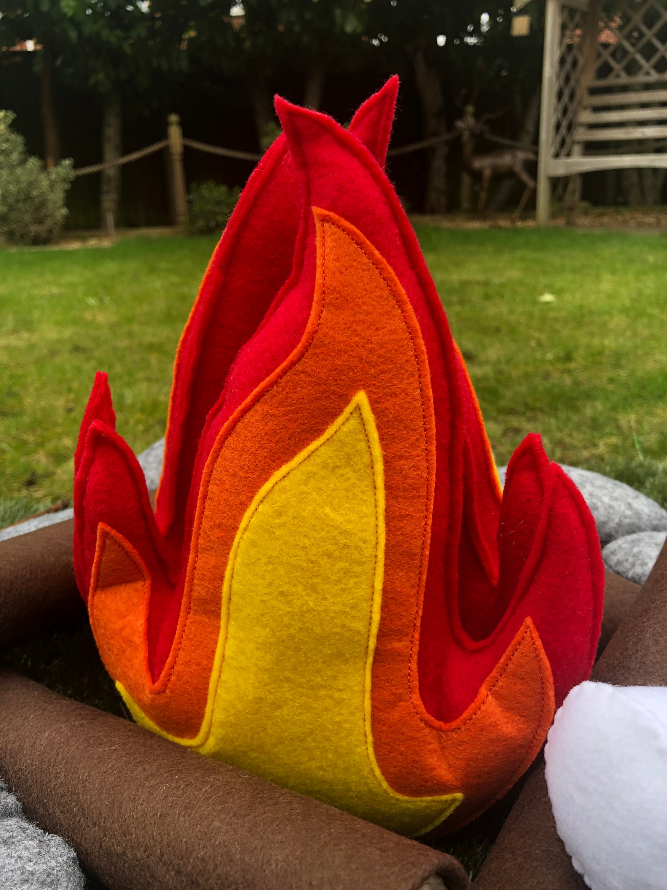 Handmade Felt Campfire Fire Flames Logs Rocks Marshmallows - Etsy UK