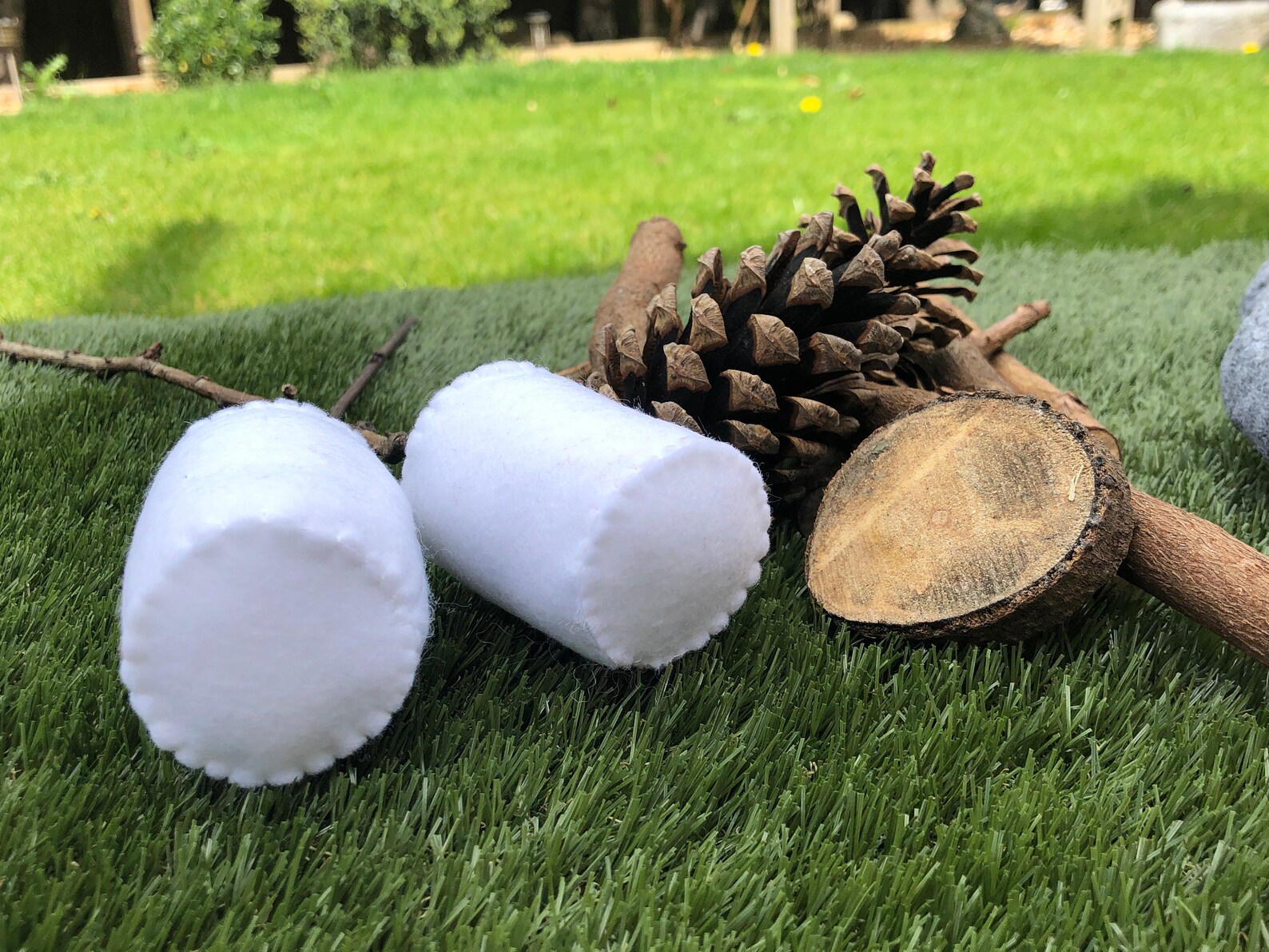 Handmade Felt Campfire Fire Flames Logs Rocks Marshmallows - Etsy UK