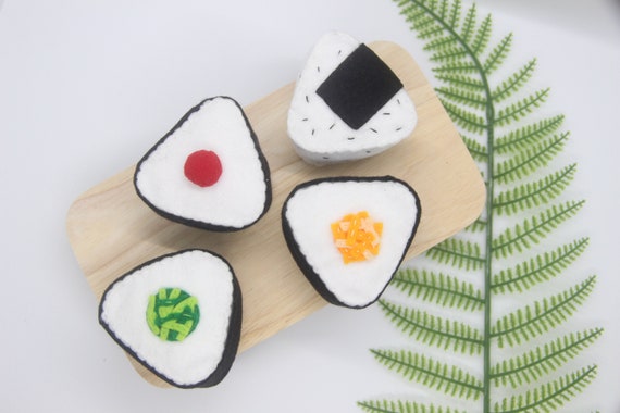 Pretend Play Toys felt onigiri felt Japanese food felt rice balls felt ...
