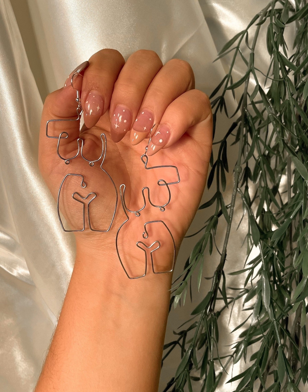 Plus Sized Female Figure Earrings • Handmade • Wire Earrings ...