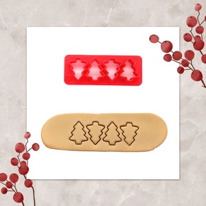 Tiny Pine Tree Clay Cutter, Multi Cutting Tool for Mini Christmas ...