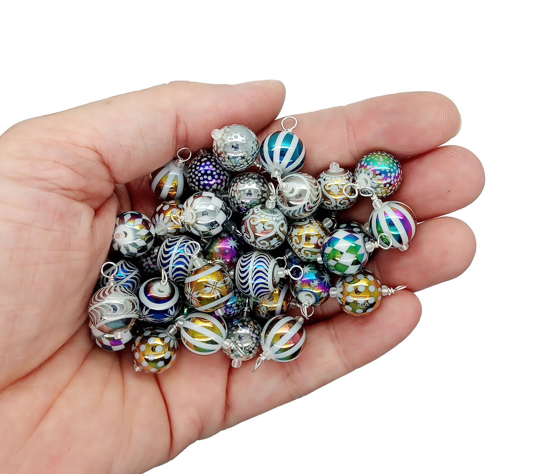 Bulk Miniature Christmas Ornaments Grab Bag of Pretty Mini - Etsy