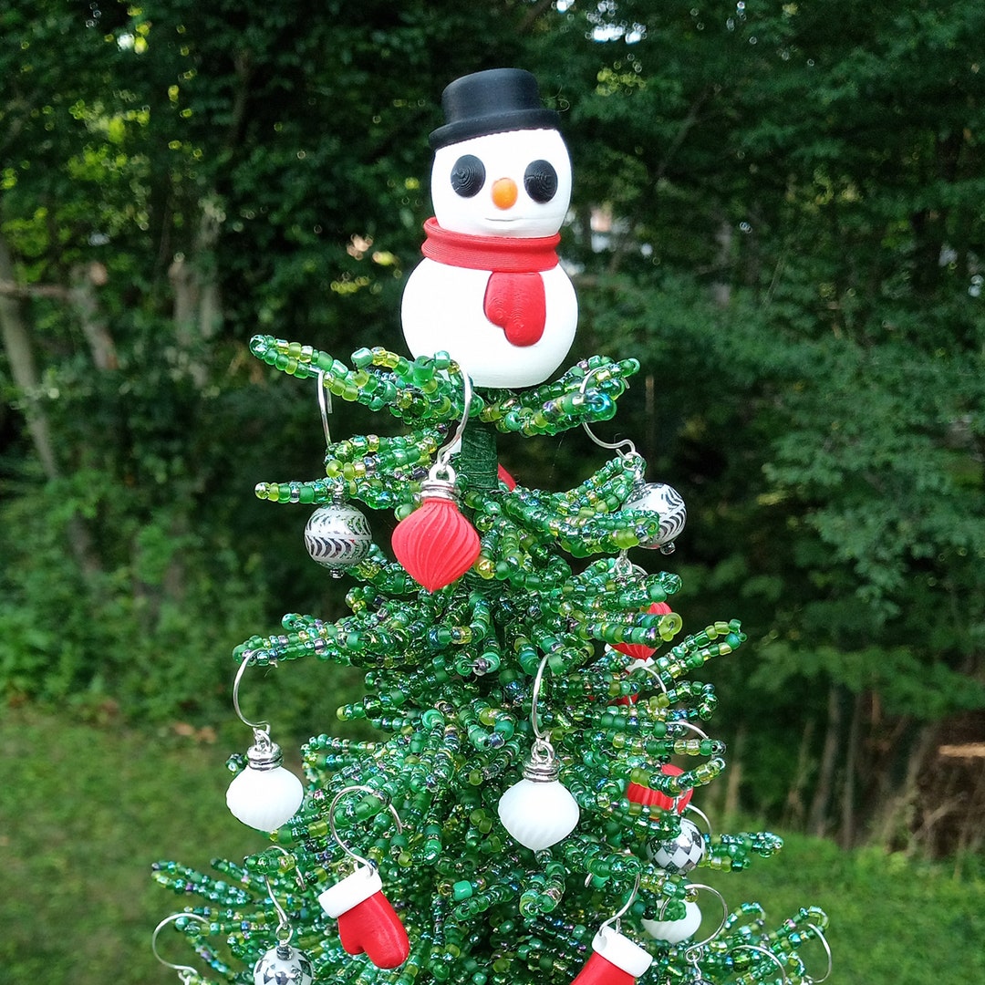 Snowman Miniature Tree Topper, Decor for Dollhouse or Tabletop Mini ...