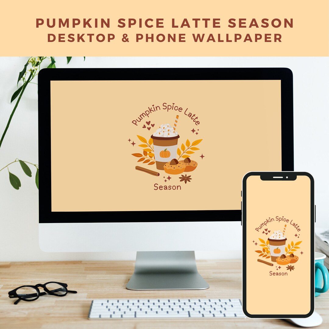 Fall Pumpkin Spice Desktop Wallpaper, Fall Laptop Background, Autumn ...