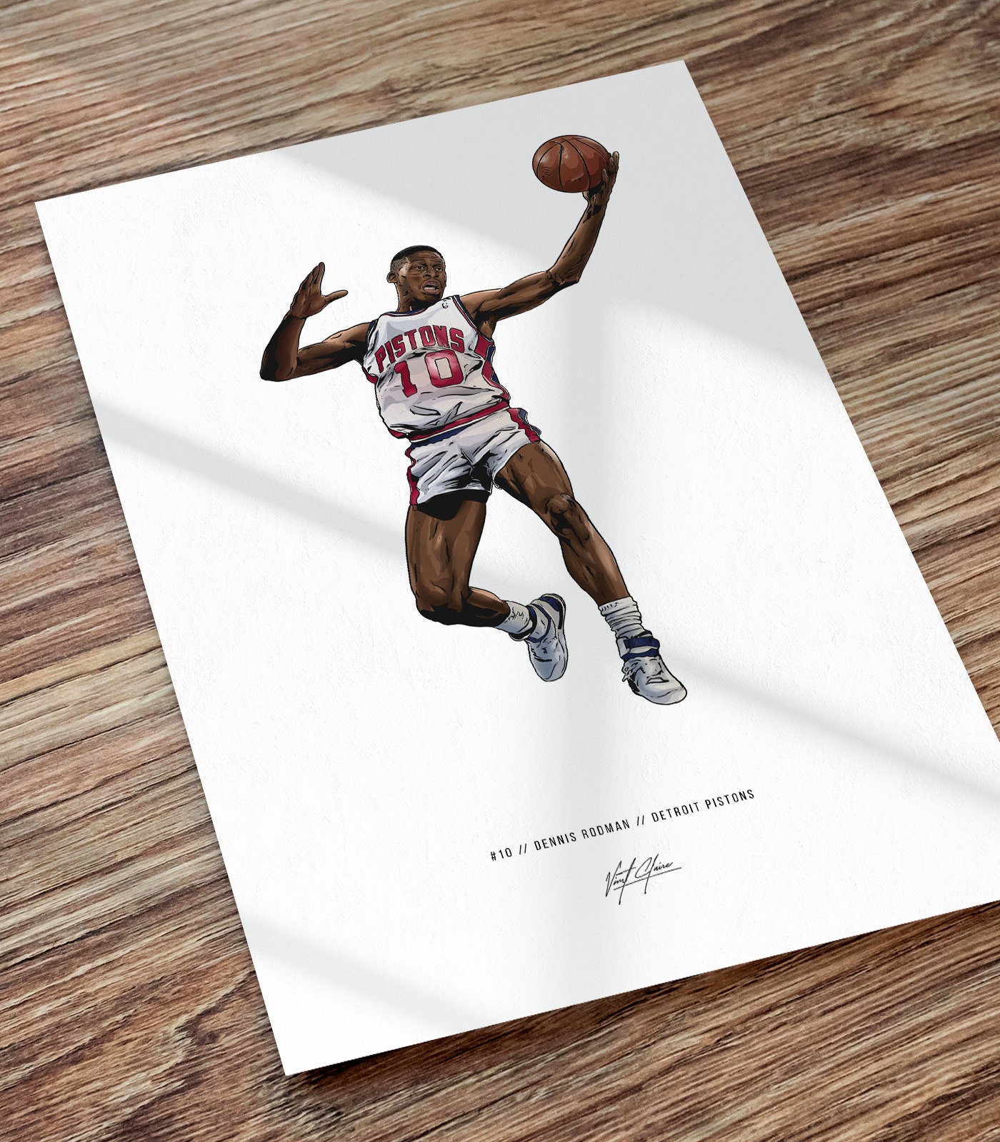 Dennis Rodman Dive Pistons