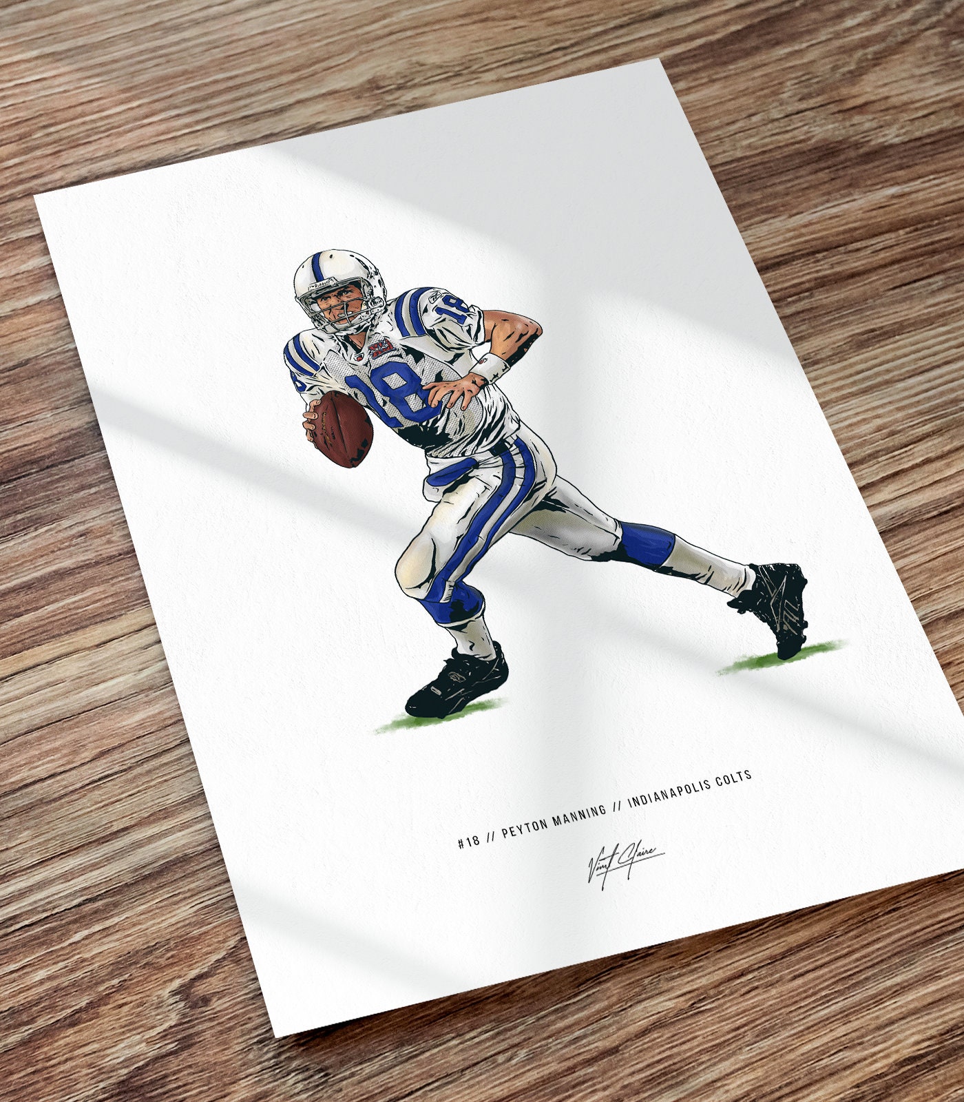 Peyton Manning 18 Clipart