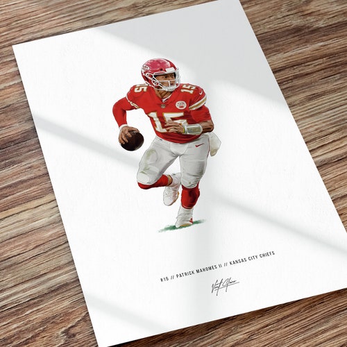 Patrick Mahomes Poster Kansas City Chiefs Art Print - Etsy