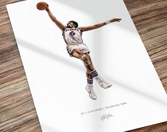 Dr J Poster - Etsy