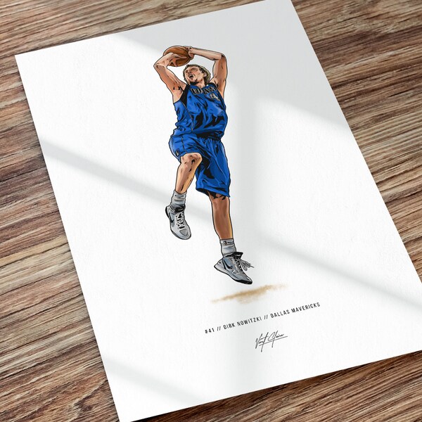 Dirk Nowitzki Poster - Etsy