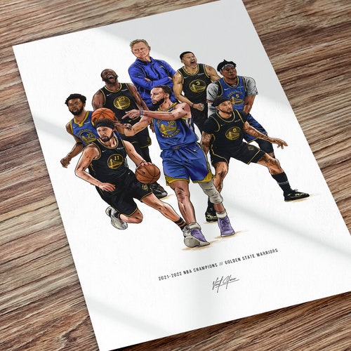 Golden State Warriors A3 Print - Etsy