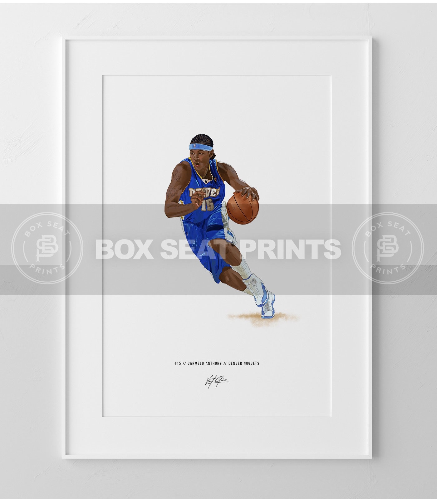 Carmelo Anthony Drawing Dunking