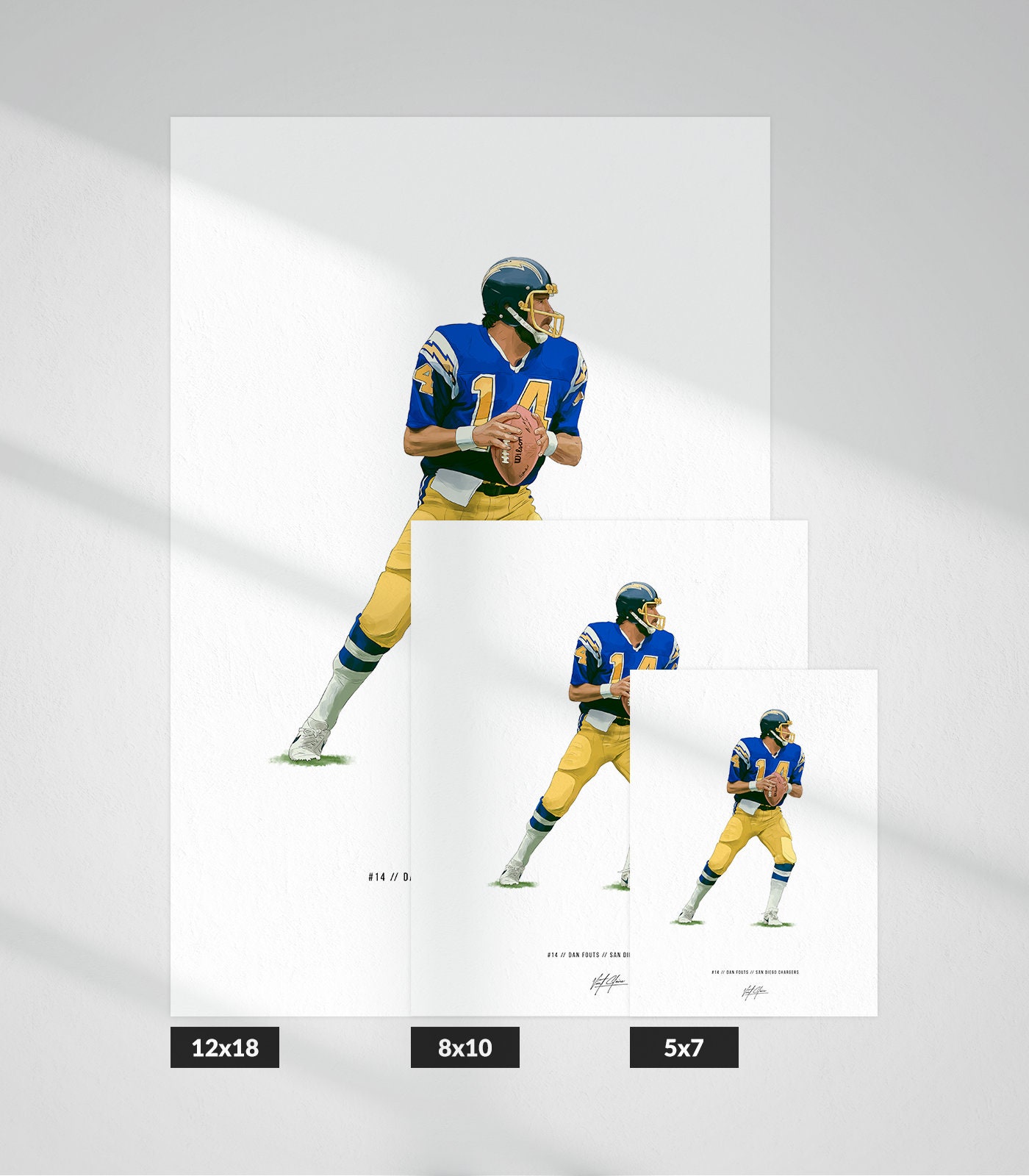 Dan Fouts Poster San Diego Chargers Poster sold by BraSchmidt cpa ...