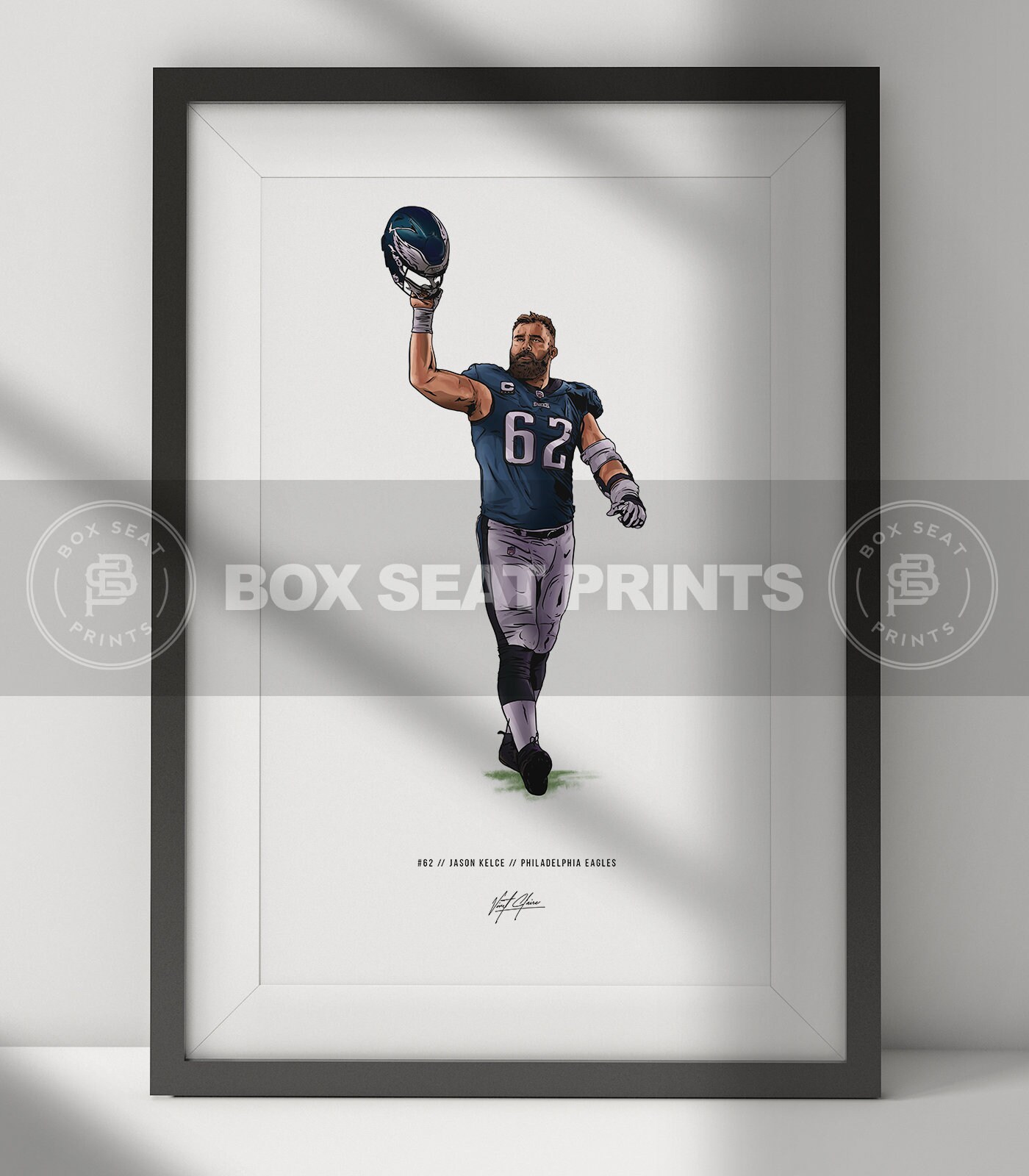 Jason Kelce Poster Philadelphia Eagles Football Poster sold by ...