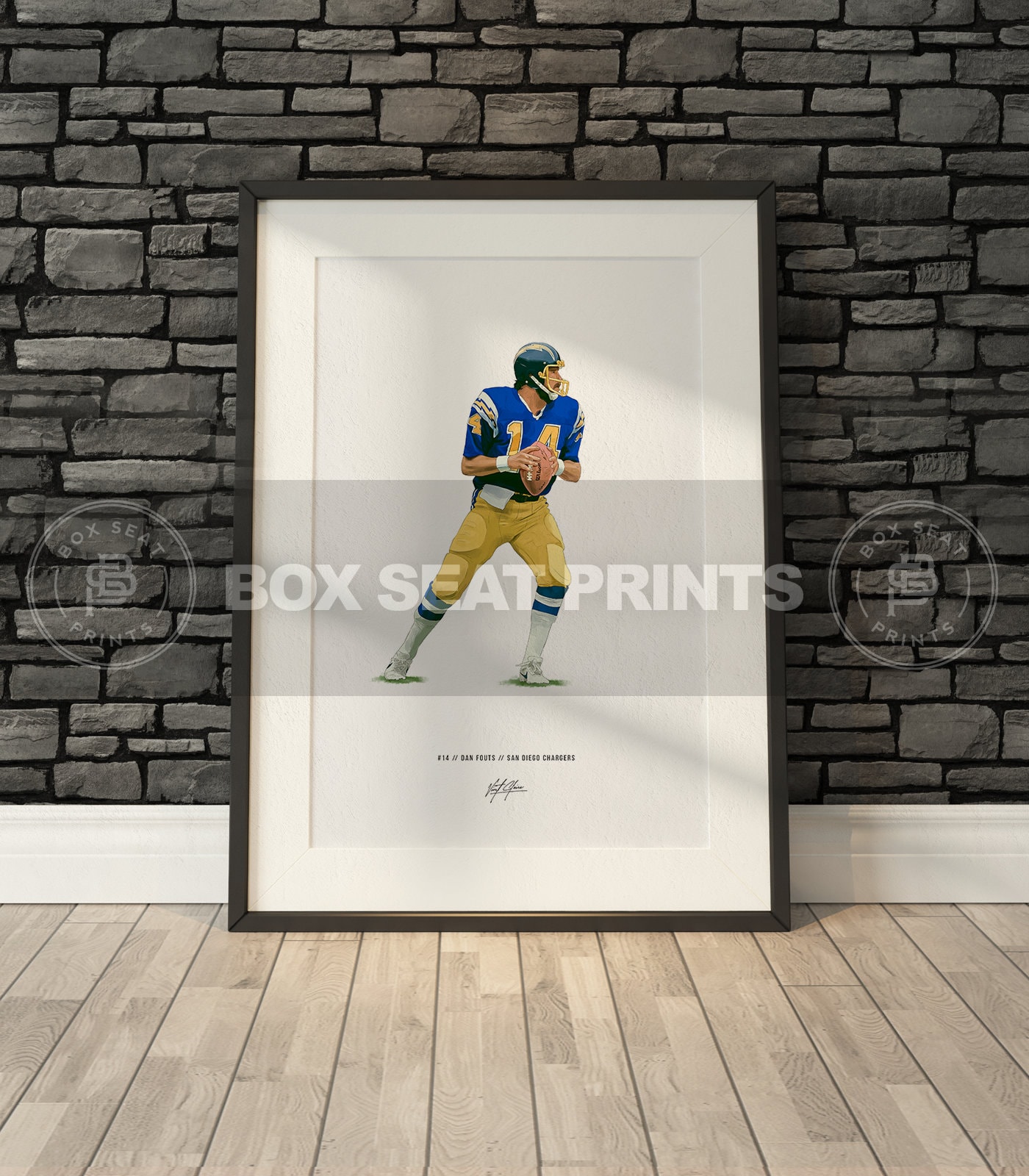Dan Fouts Poster San Diego Chargers Poster sold by BraSchmidt cpa ...