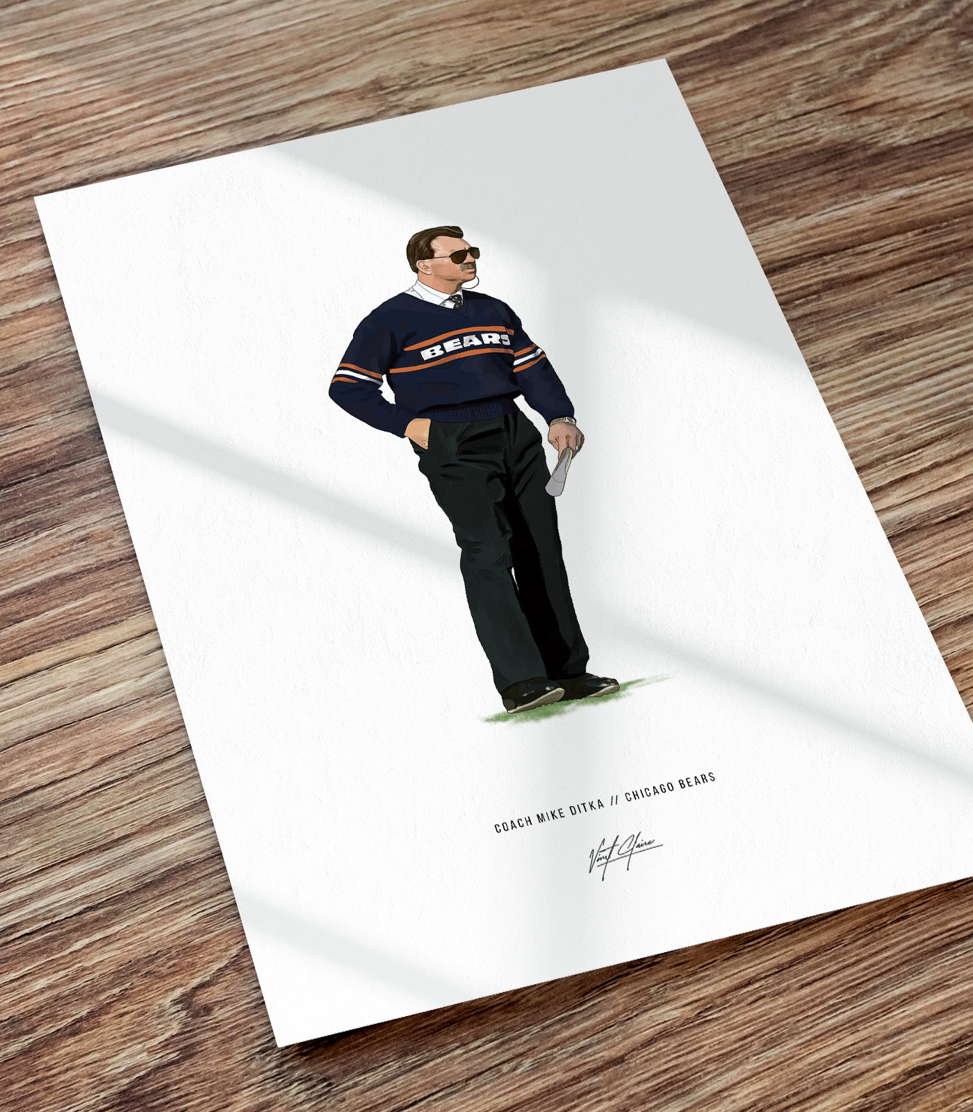 Mike Ditka Finger Poster