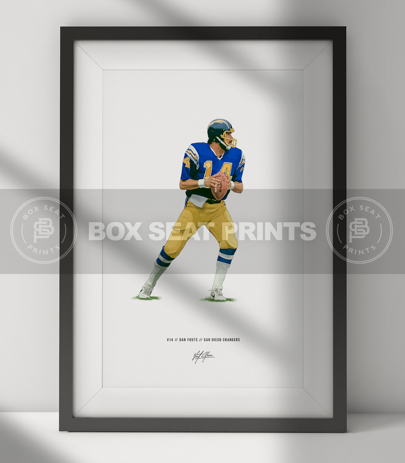 Dan Fouts Poster San Diego Chargers Poster sold by BraSchmidt cpa ...