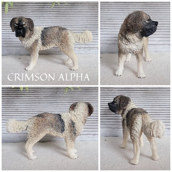 Custom Hand Painted Dog Figurines Set of 2 Collectibles Art ...