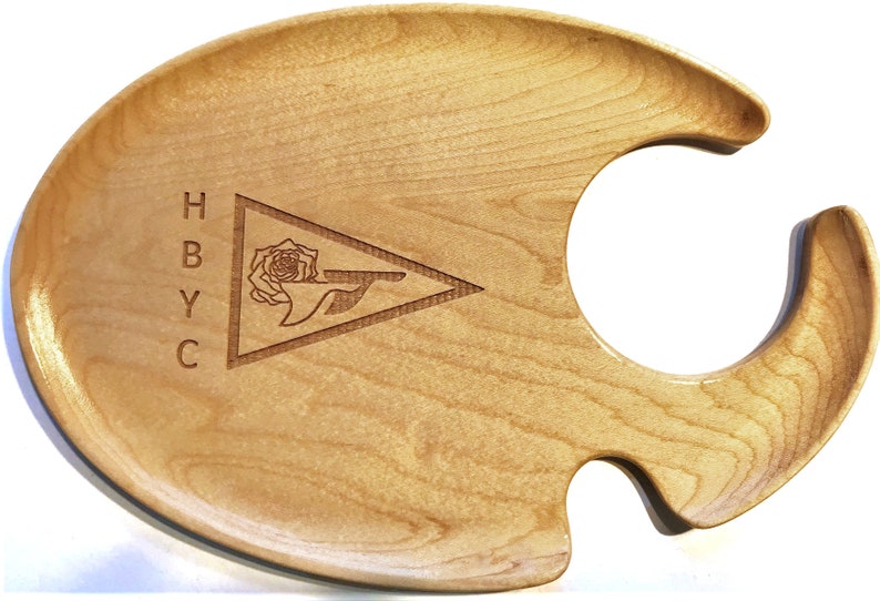 Set of 4 CUSTOM ENGRAVED Handheld Wine Trays - Etsy