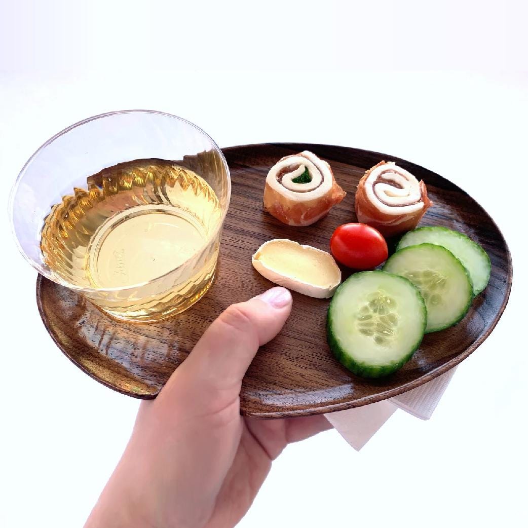 Bistro Wine Plate, Wine and Cheese Tray, Wine Appetizer Plates ...