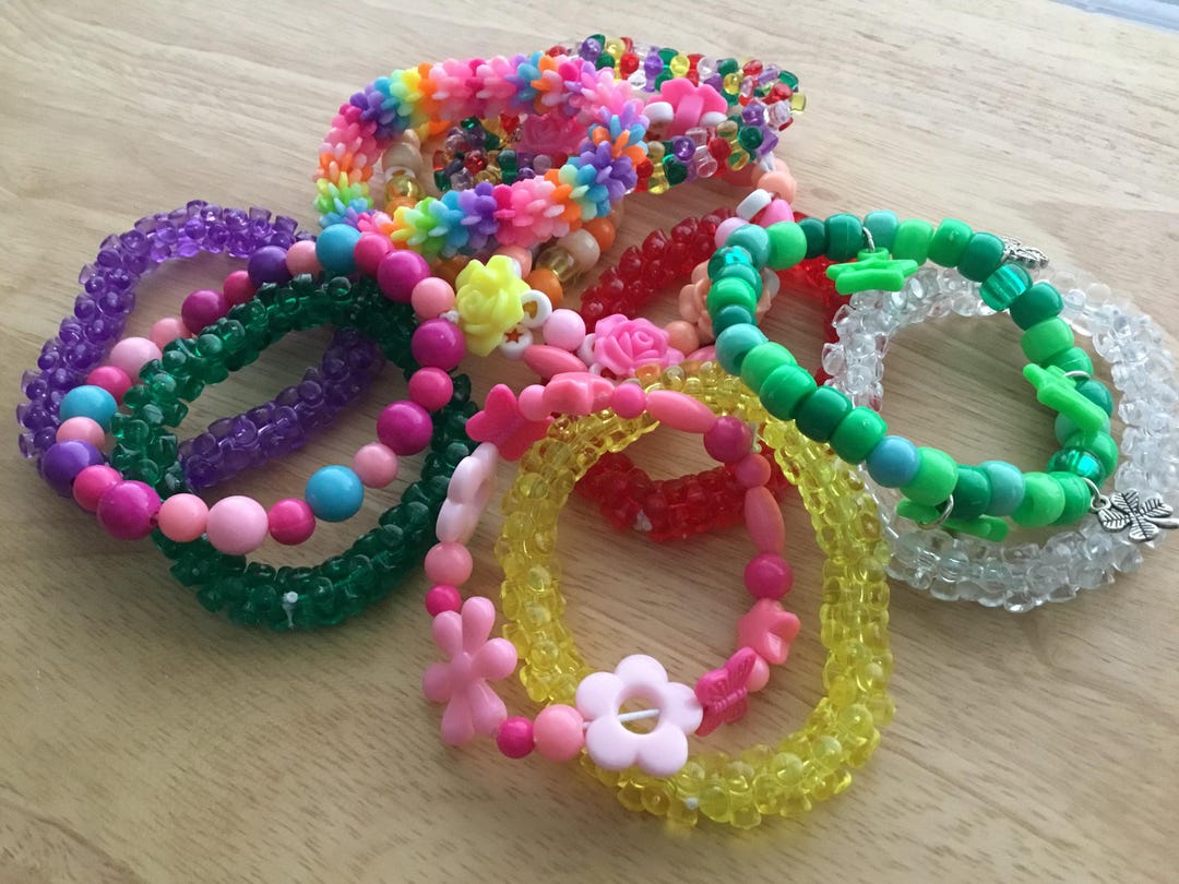 Colourful Beaded Bracelets - Etsy