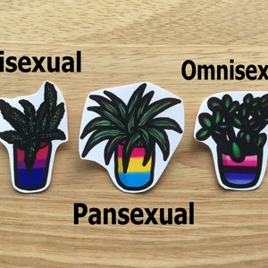 LGBTQ+ Pride Plant Stickers - Etsy
