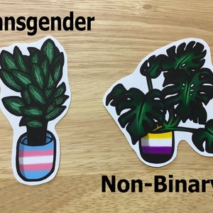 LGBTQ+ Pride Plant Stickers - Etsy