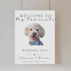 Custom Letter Dog Welcome Sign, Wedding Decoration, Personalized Dog ...