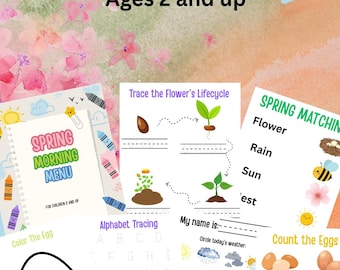 Apple Themed Preschool Morning Menu Workbook - Etsy
