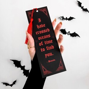 Dracula Gothic Bookmark Red | Dark Academia | Classic Literature ...