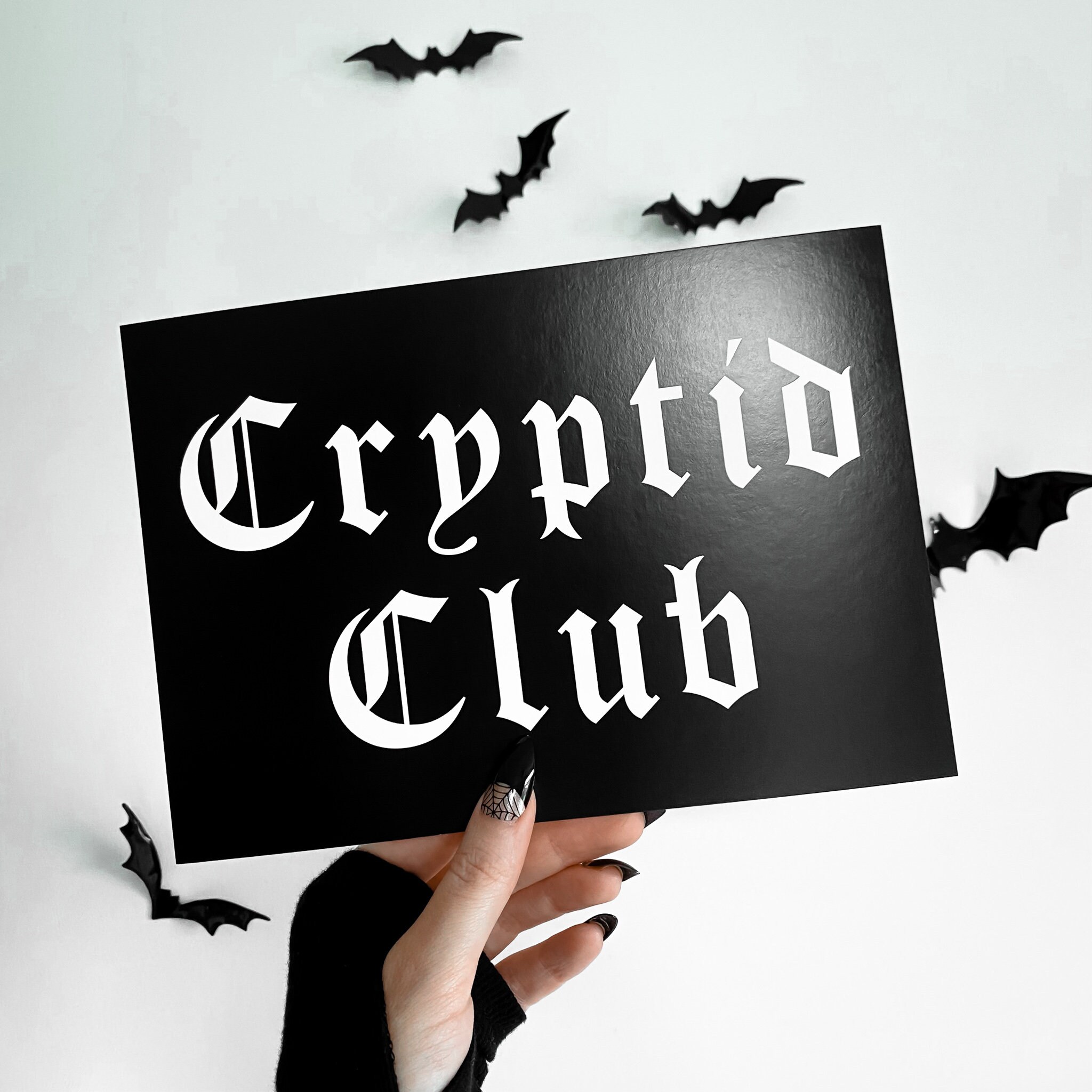 Cryptid Club Gothic Print Gothic Art Gallery Wall Art - Etsy Australia
