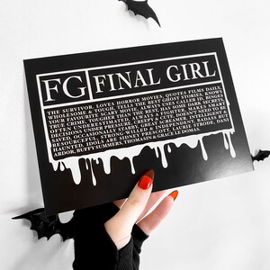 Final Girl Rating Print | Horror Movies | Gothic Art | Wall Art ...