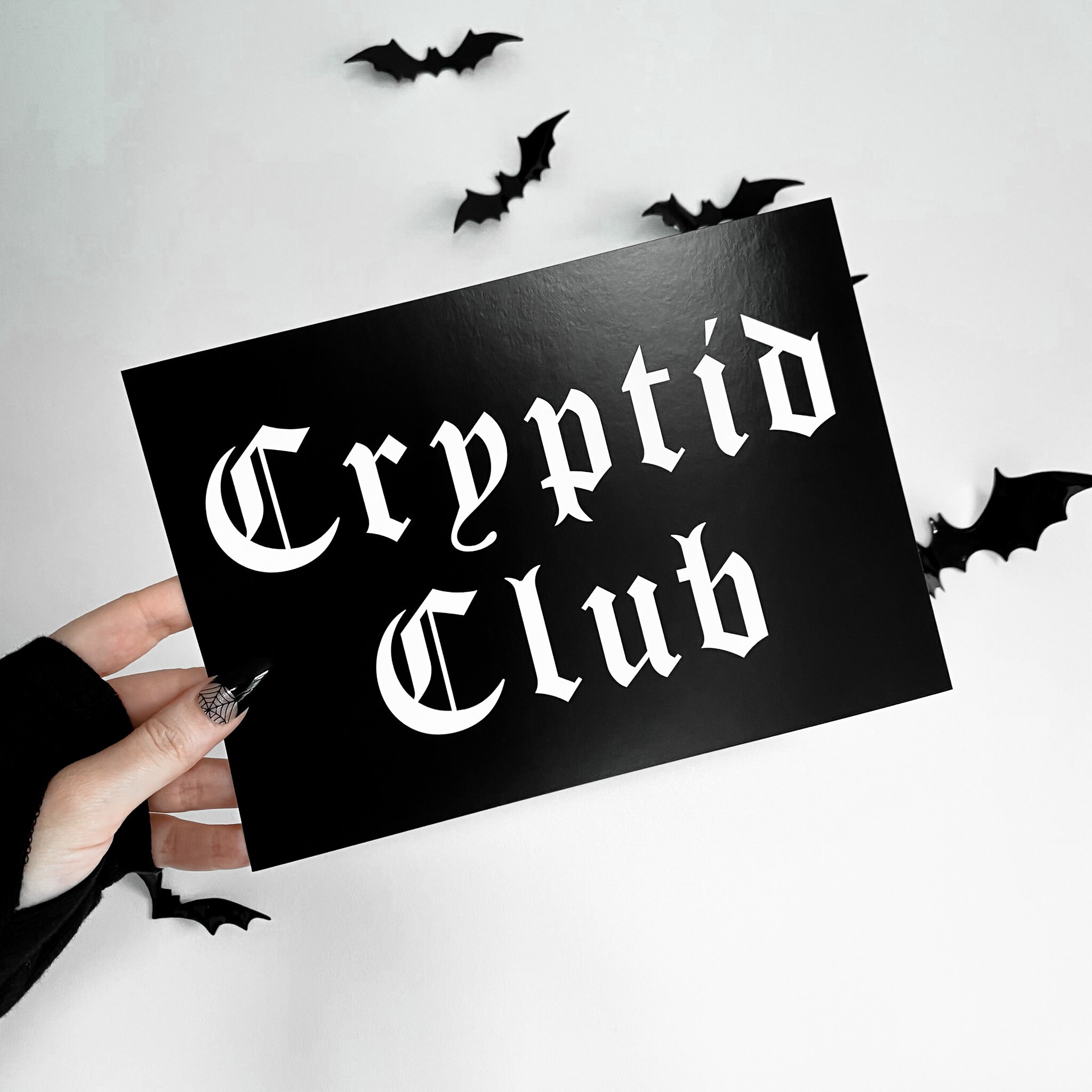 Cryptid Club Gothic Print Gothic Art Gallery Wall Art - Etsy Australia