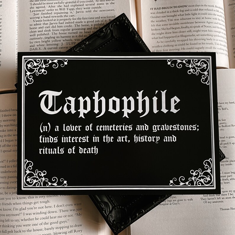 Taphophile Gothic Print - Etsy