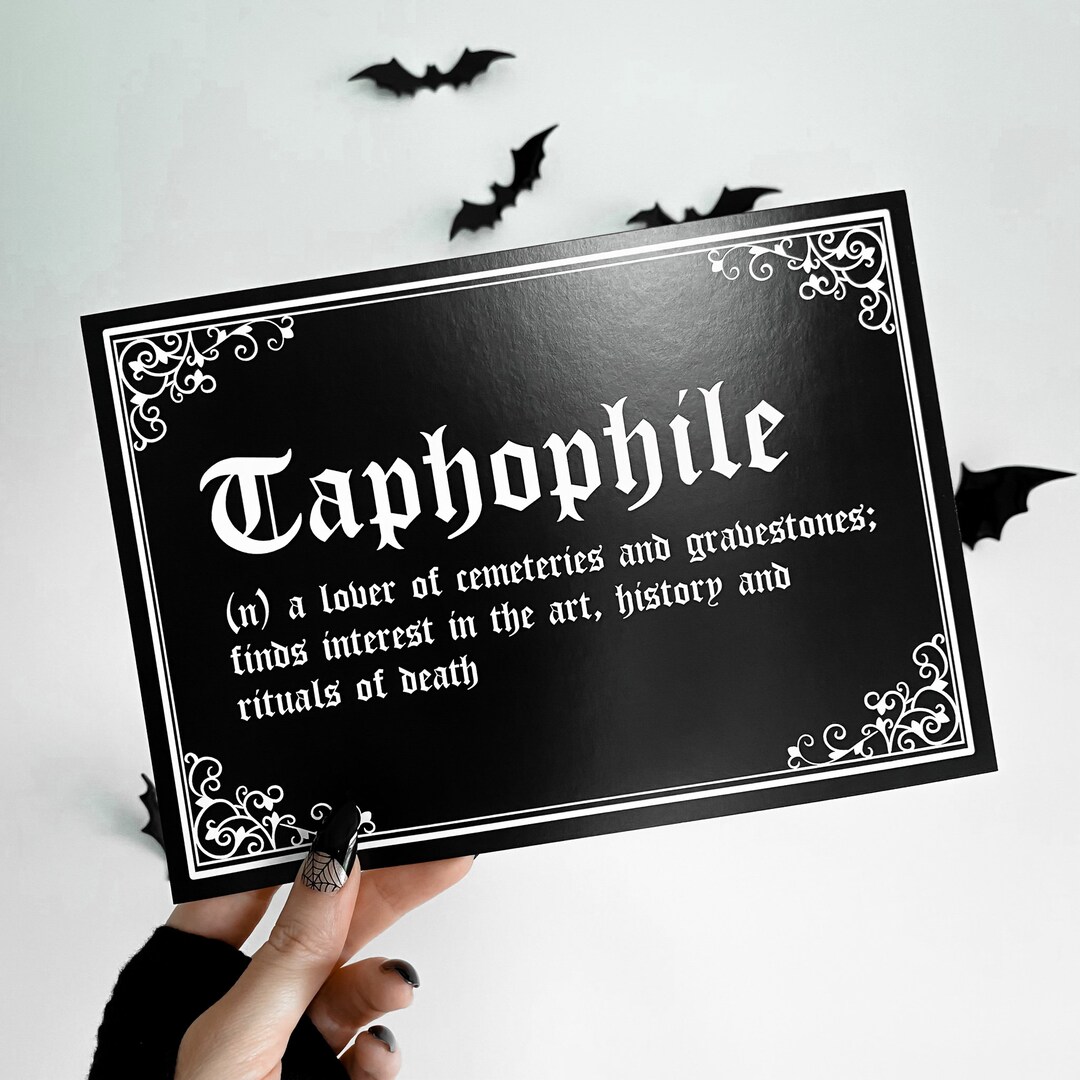 Taphophile Gothic Print - Etsy