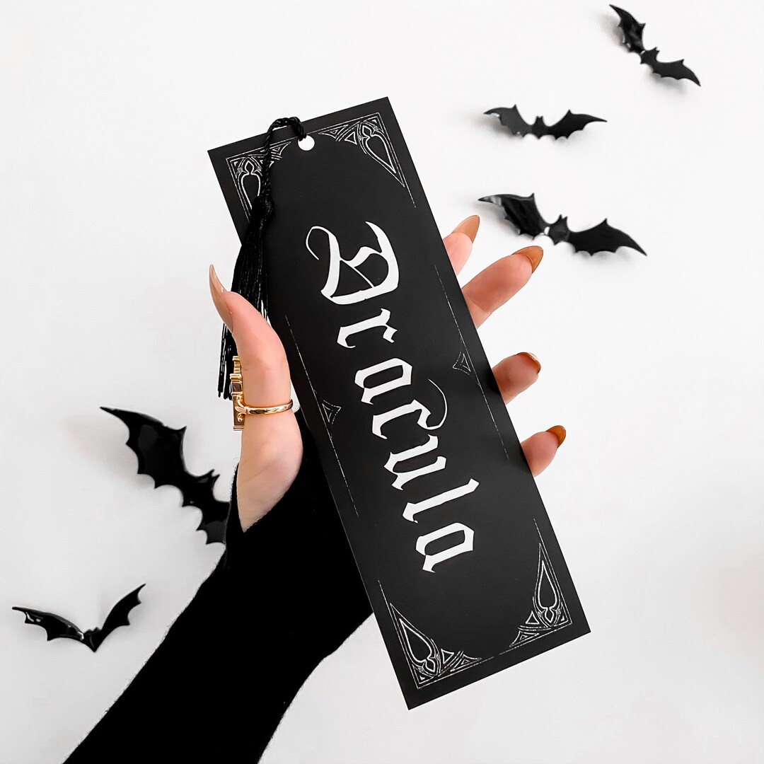Dracula Gothic Bookmark Black | Dark Academia | Classic Literature ...