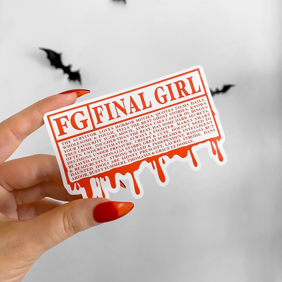 Final Girl Rating Sticker | Die Cut Vinyl | Horror | Gothic Art ...