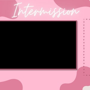 Pink Stream Bundle Twitch Starter Overlays Slightly - Etsy