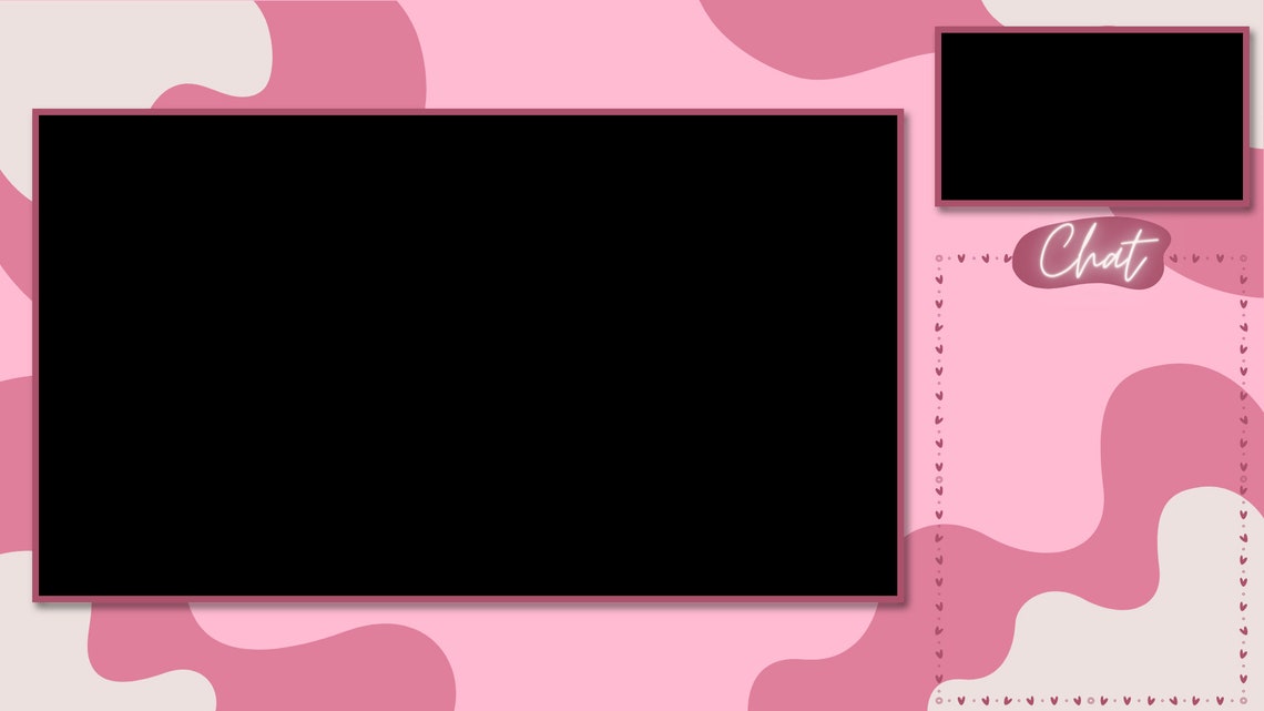 Pink Stream Bundle Twitch Starter Overlays Slightly - Etsy