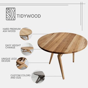 Transform Dining Table, Dine Ash Wood Coffee Lift Top 2 in 1 ...